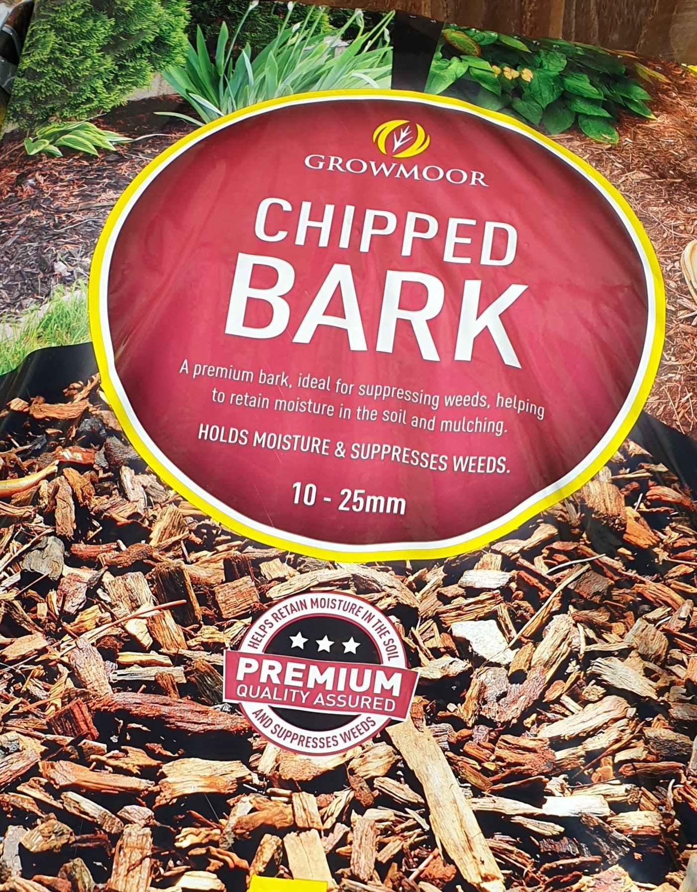 Growmoor Chipped Bark, 50l CLEARANCE PRICE - COMPOST CORNER